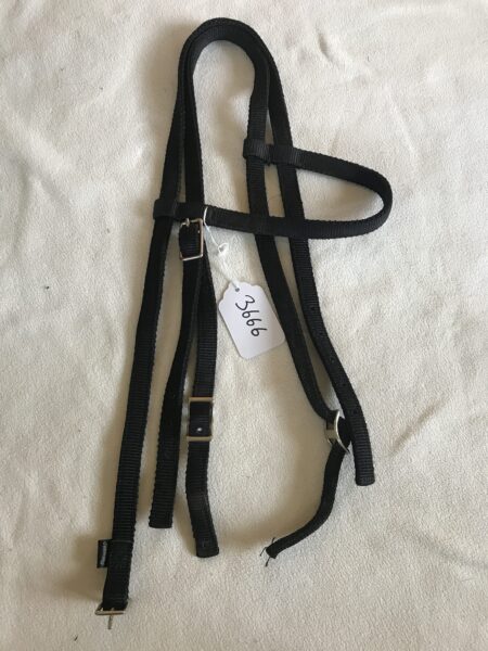 Western Black Nylon Bridle - Hampton Riding Centre